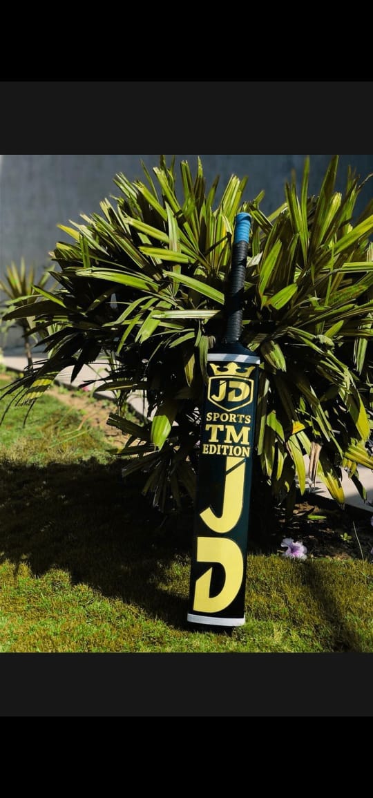 Tap ball Cricket Bat/JD Cricket Bat/Wooden Handle/long bat/JD Long ...