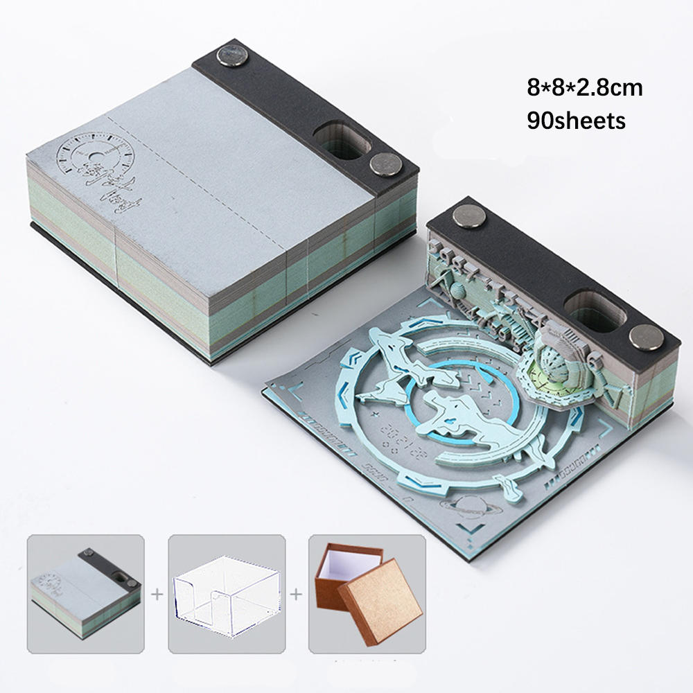 Ornamental Mini Calendar High-Quality Hand-Tear Paper Crafted Desk ...