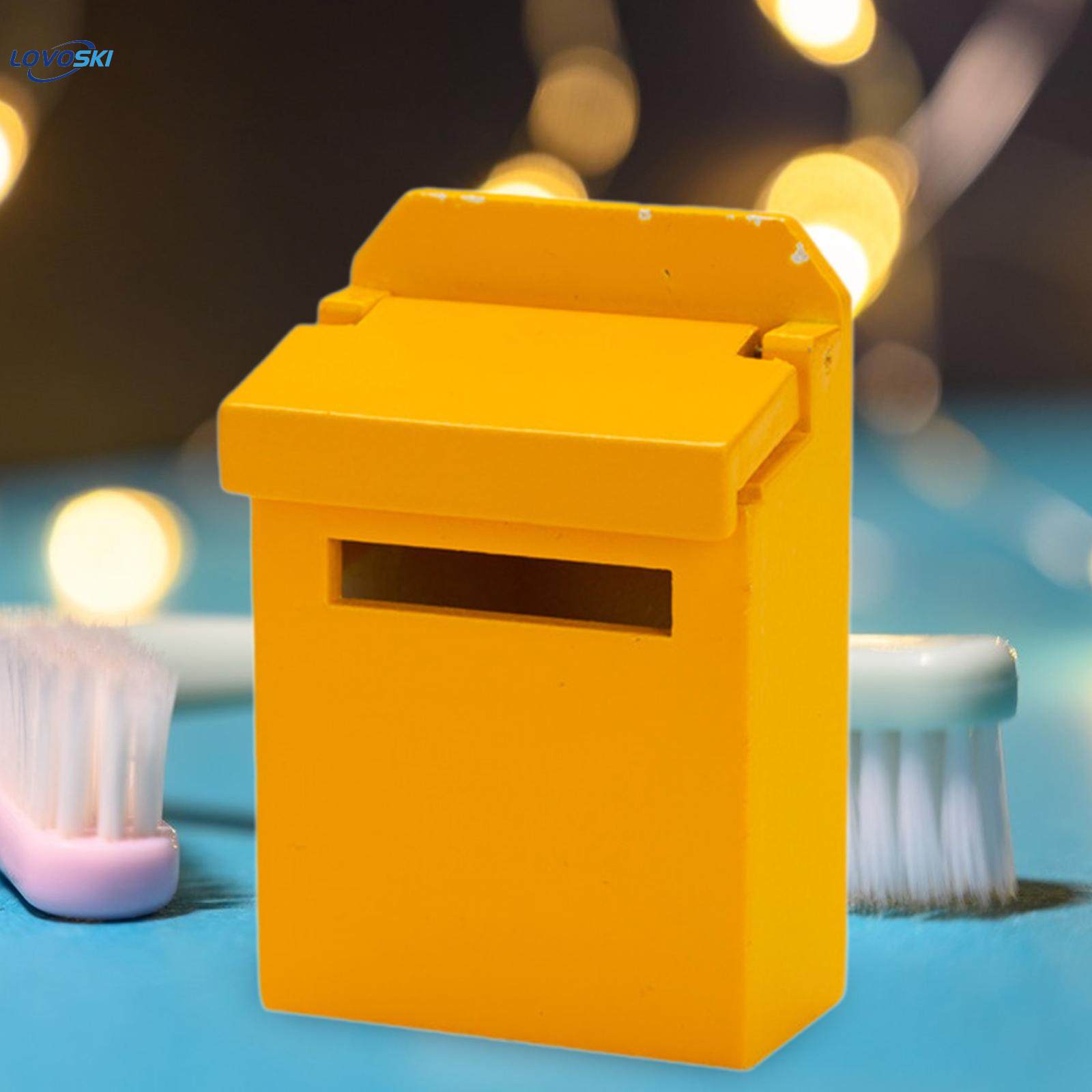 1/12 Dollhouse Mailbox Model Scene Pretend Play Flipable Furniture ...