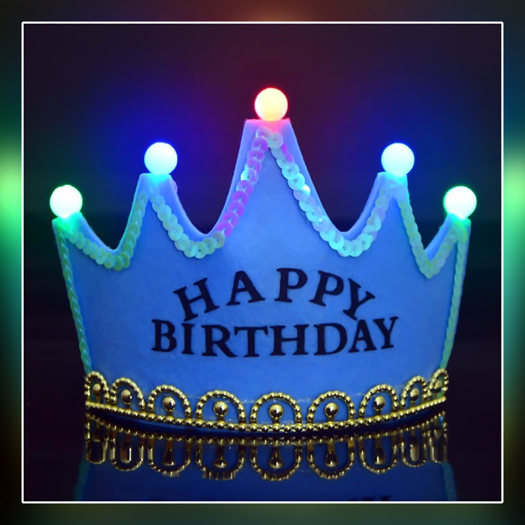 LED Happy Birthday Crown for Girls Birthday Hats for Children | Daraz.pk