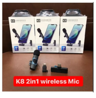 New K8 Type C Wireless Microphone K8 Collar Mic For Type C - Noise ...