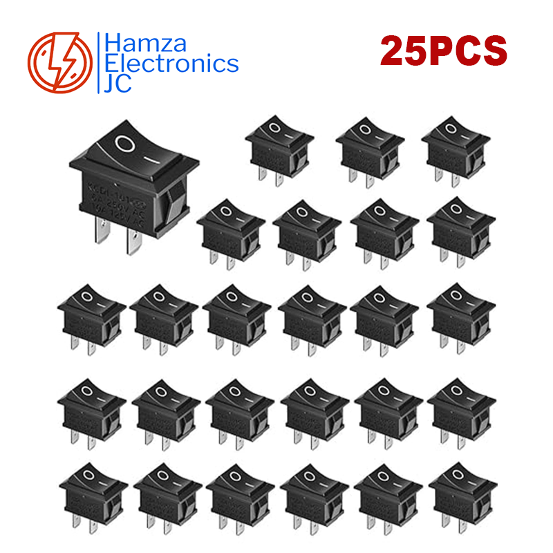 5/10/25 Pieces ON-OFF Rocker Switches 2 Position 10A 125VAC 6A 250VAC ...