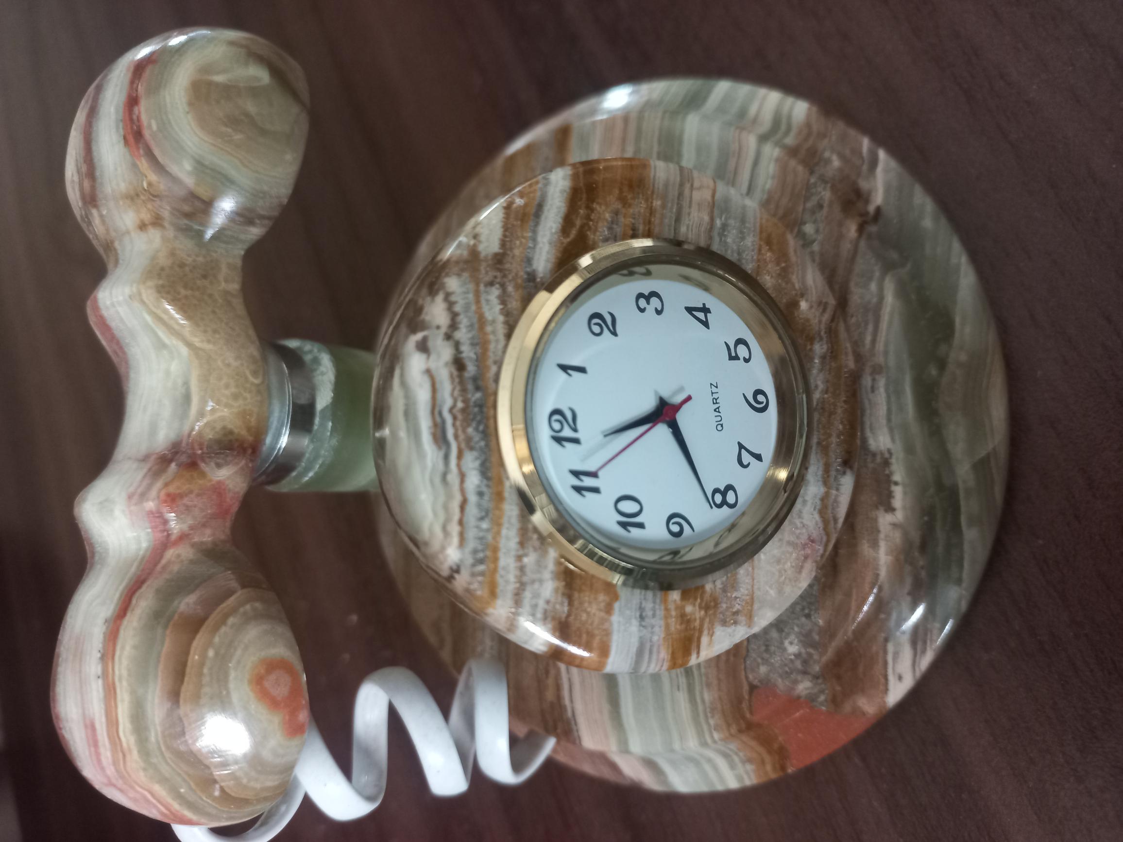 Onyx/Marbel/Vintage/Antique Telephone Set with Clock | Daraz.pk