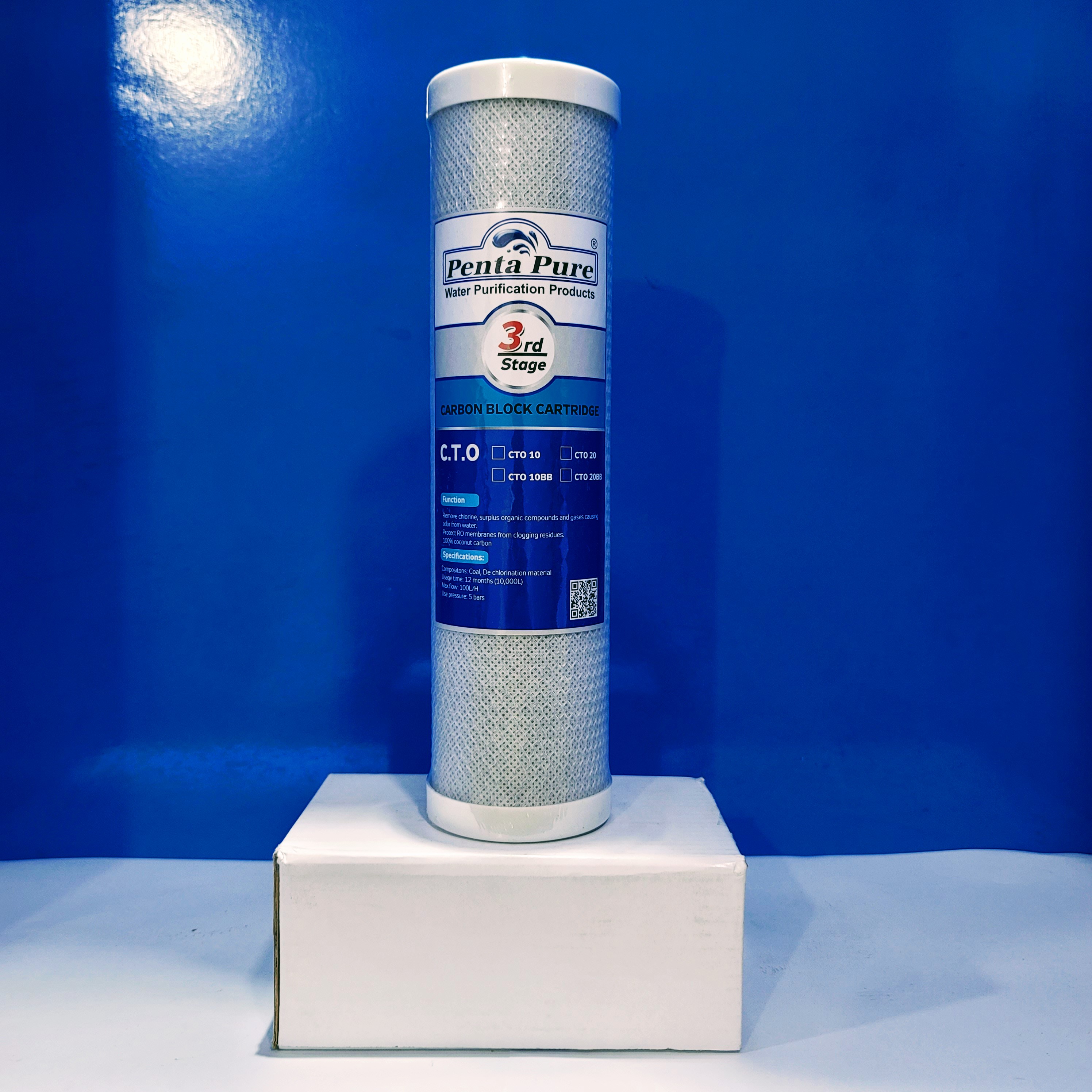 Activated Carbon Filter PentaPure Taiwan CTO Carbon Filter Cartridge ...