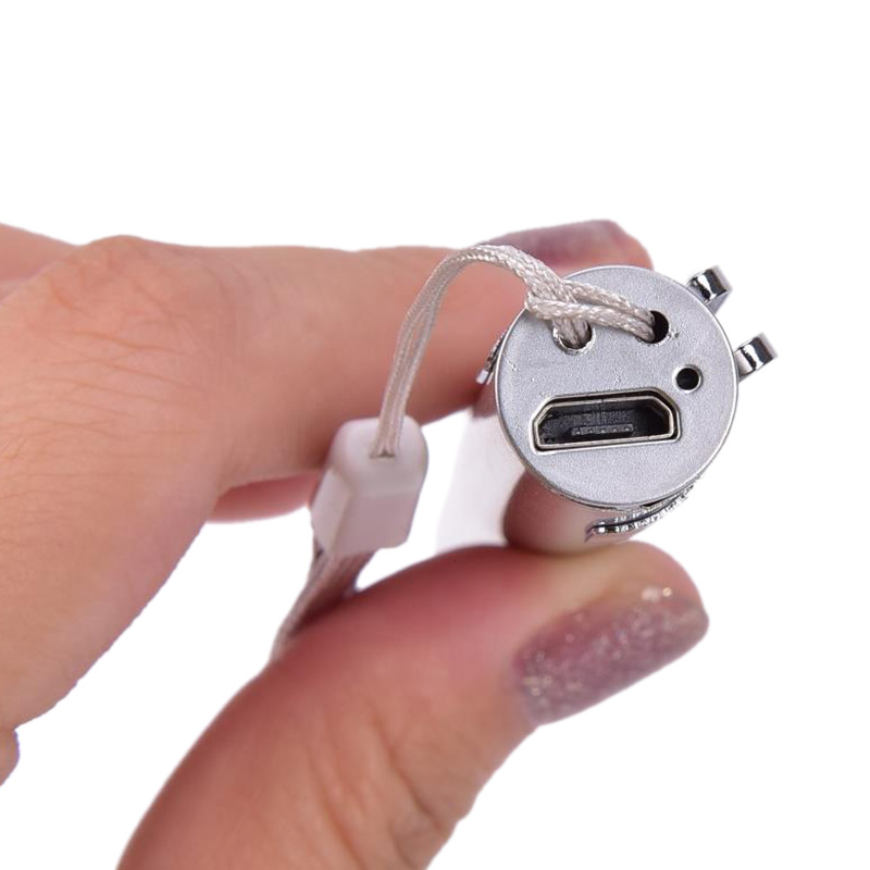 Mini Pocket Pen Flashlight Pencil Torch LED USB Rechargeable Light ...