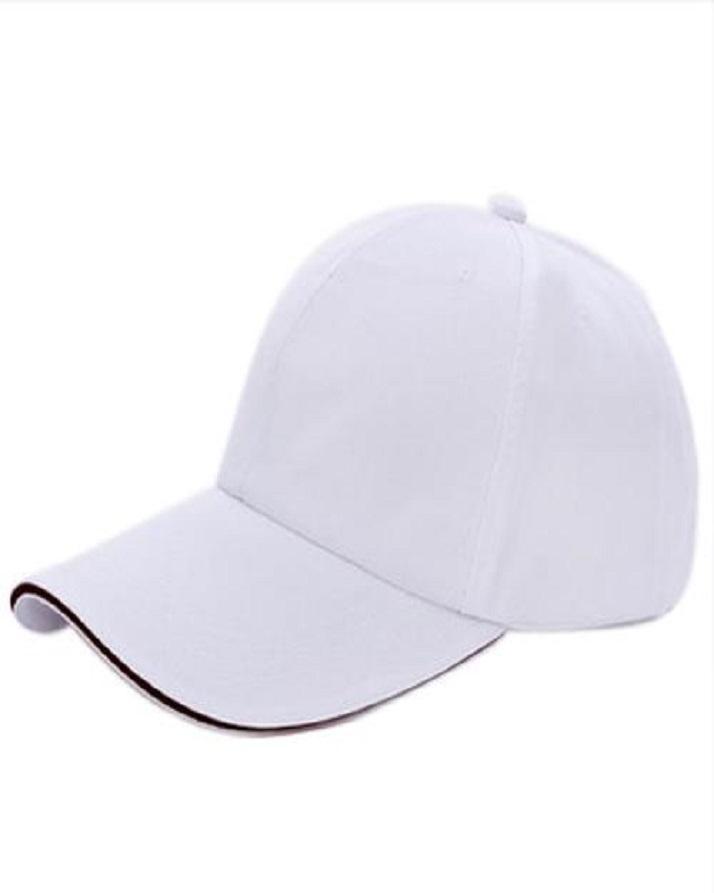 Plain White Cap with Loops | Daraz.pk