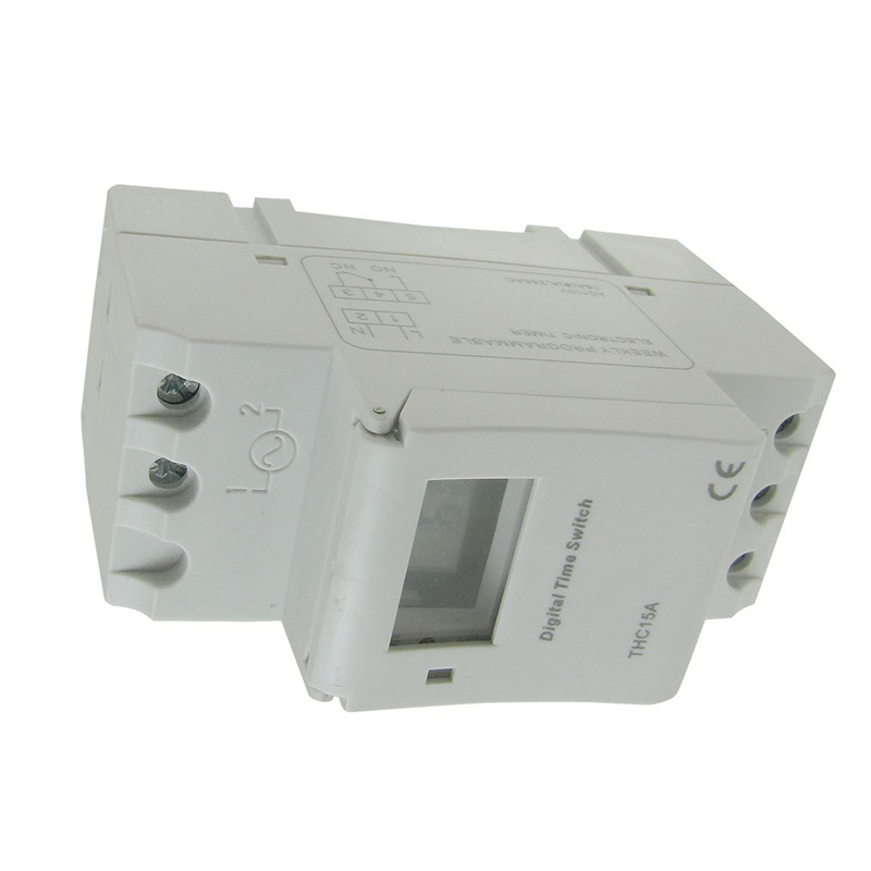 Microcomputer Weekly Programmable Digital TIMER SWITCH Time Relay Control 220V AC 16A Din Rail ...