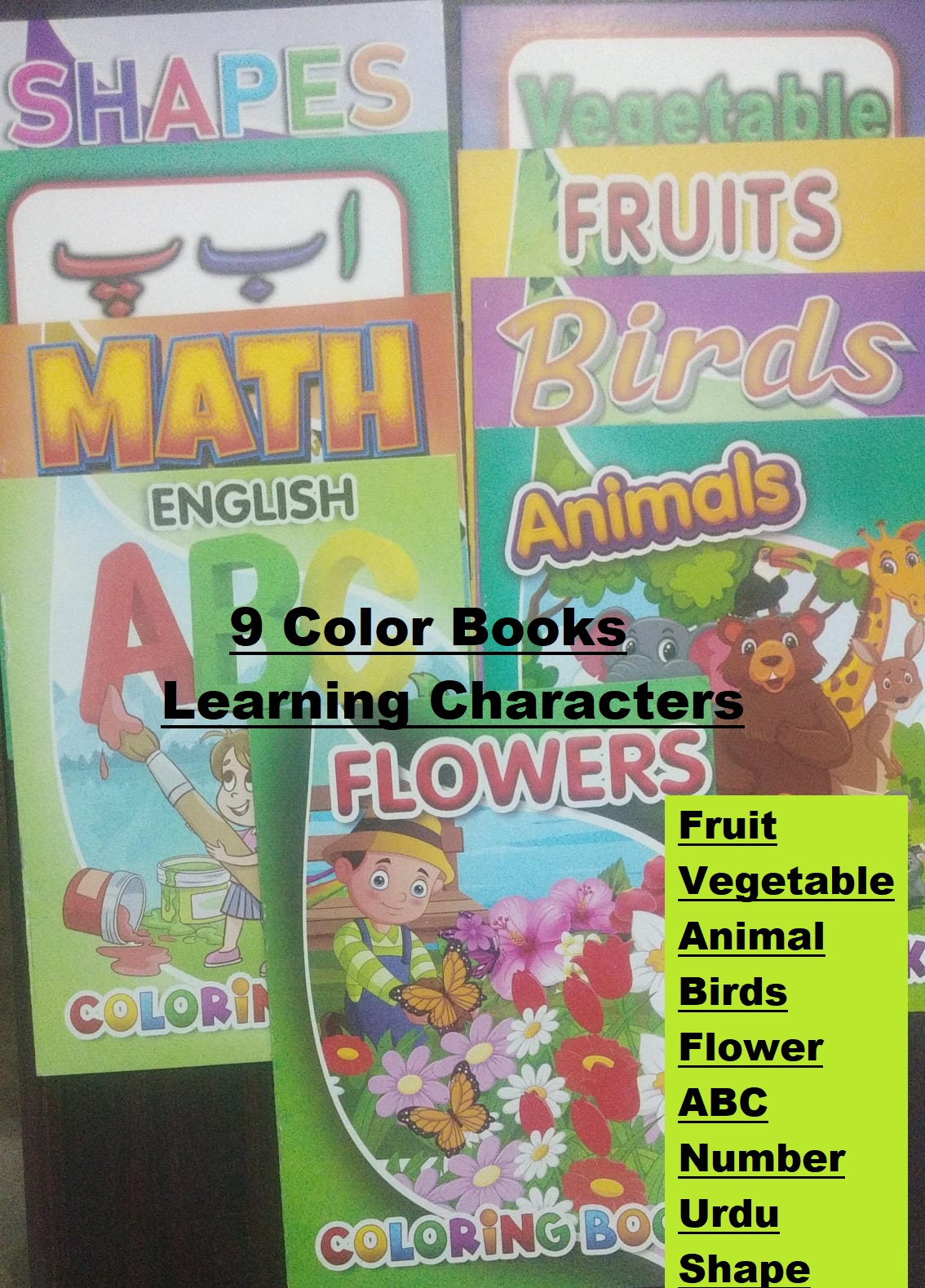 Coloring Book of Fruits Coloring & Painting art Activity For Kids ...