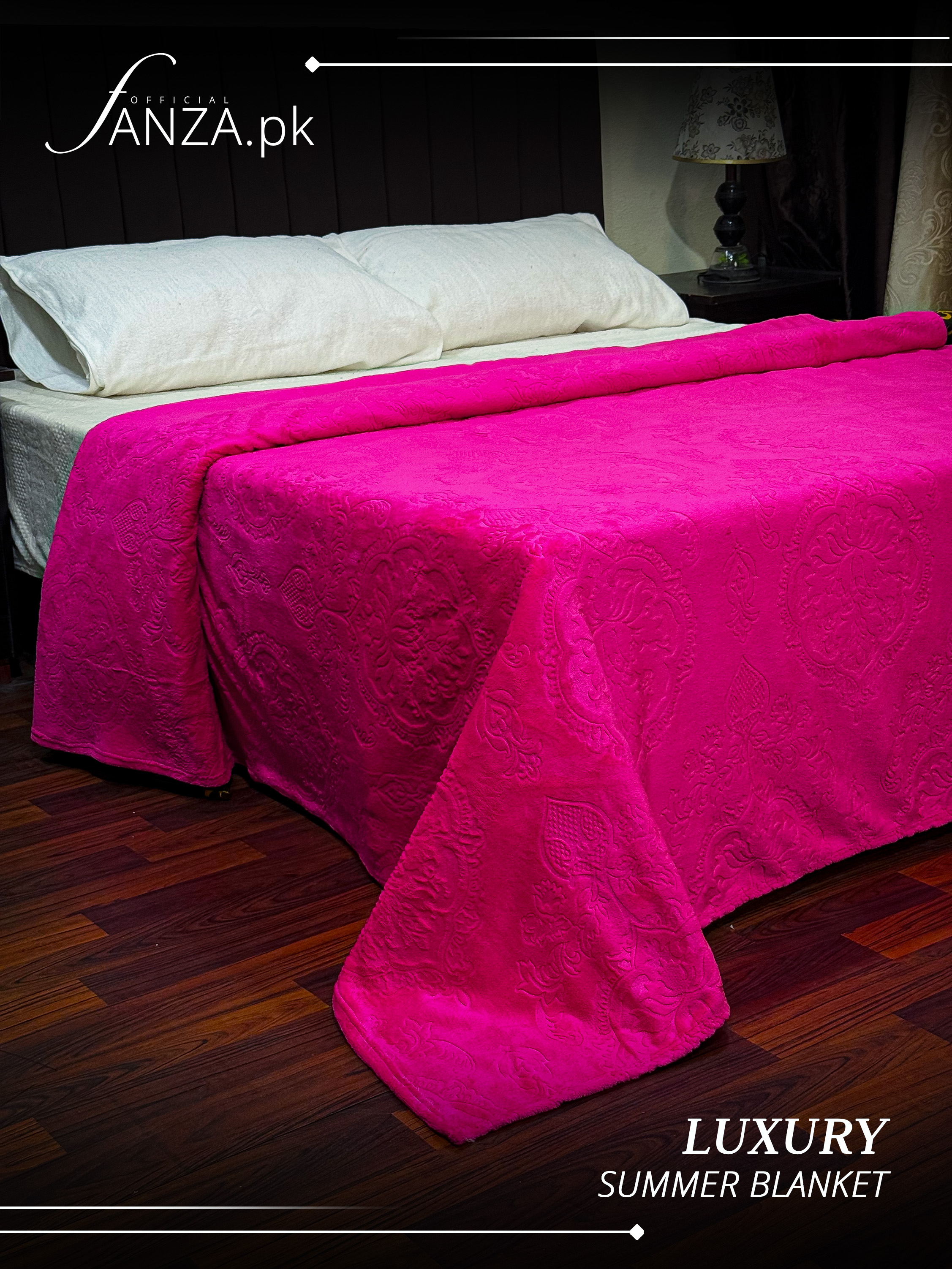 Sumptuous Embossed Double Bed King Size Blanket - Luxury Quality Fleece ...