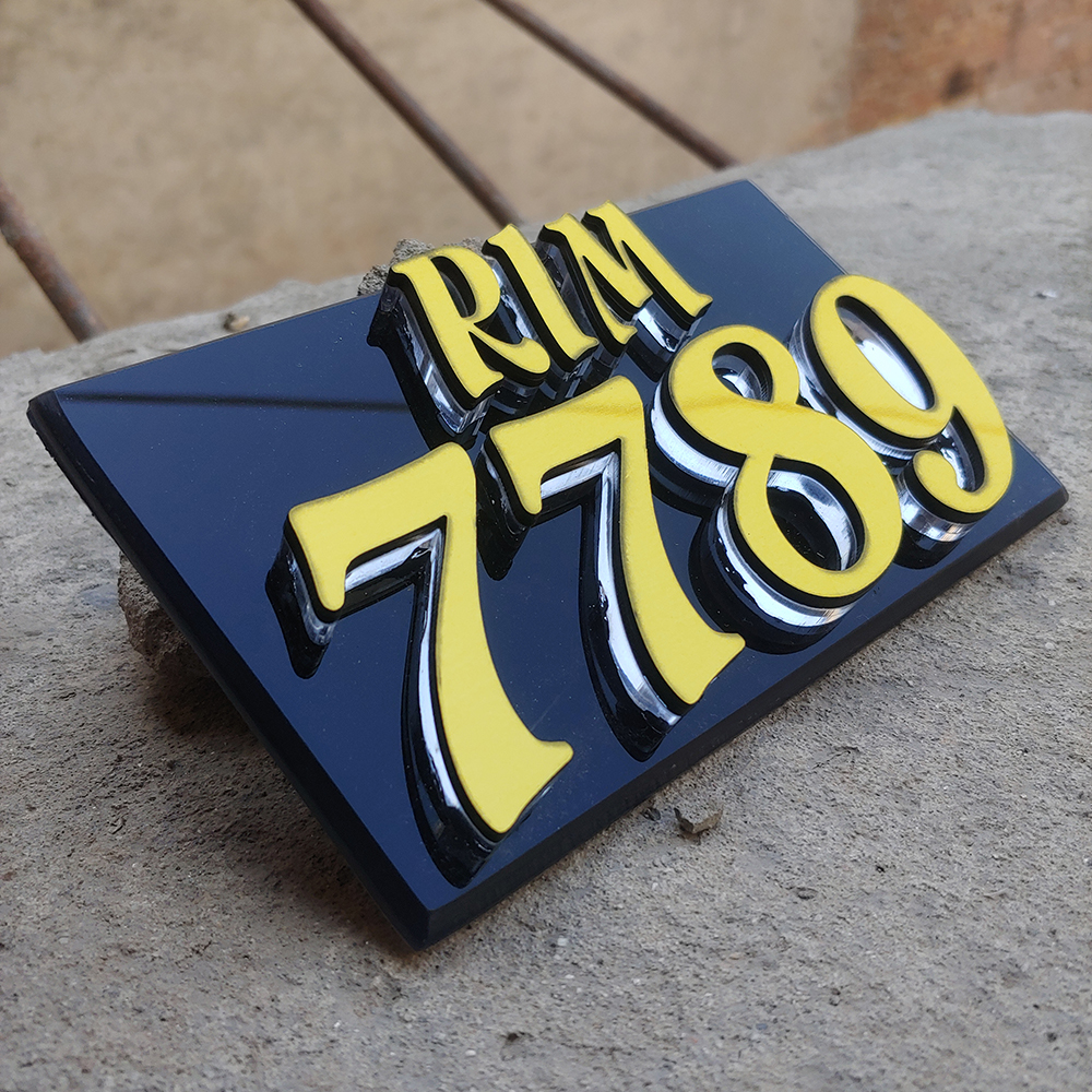 Customize Bike 3D Number Plates Bike Back Number Plate New 3D Bike ...