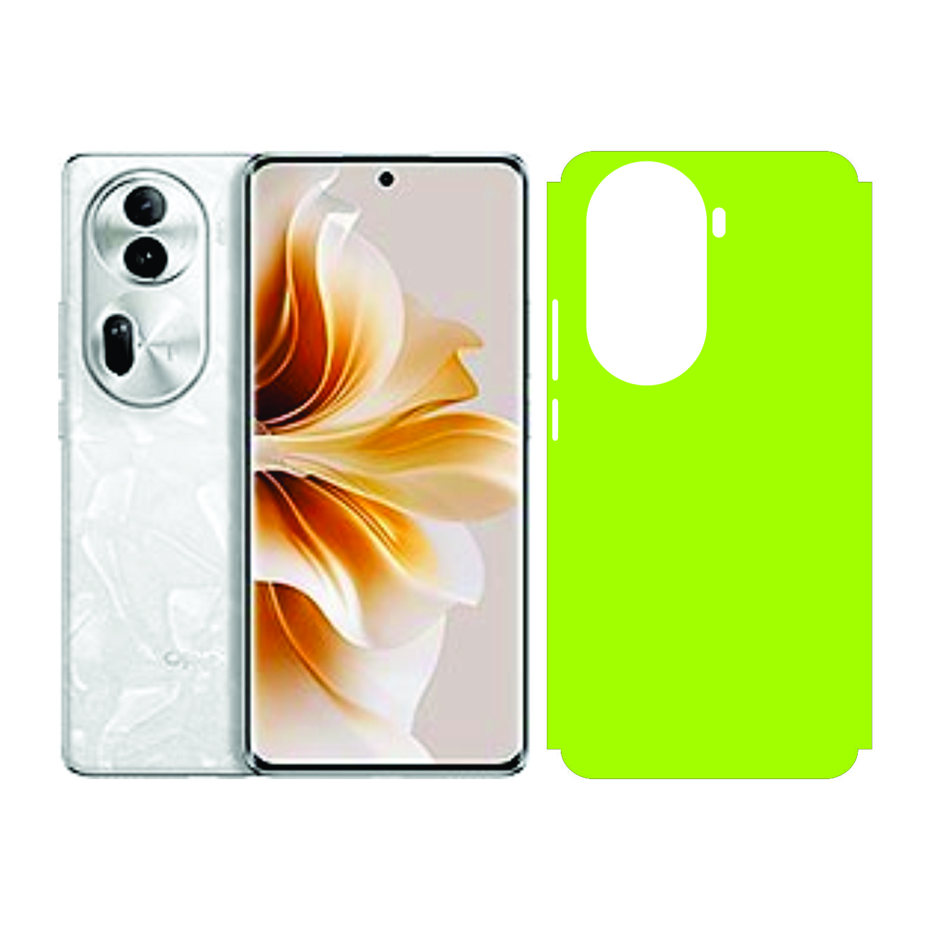 Oppo Reno 11 Pro Back Paper Self Adhesive Lamination Anti-Stain 0189 ...