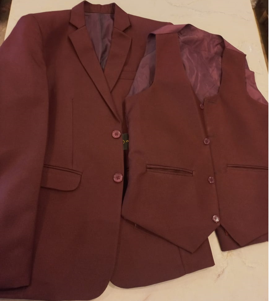 3 Pcs suit For Men Formal and Causal Wear Pent Coat | Daraz.pk