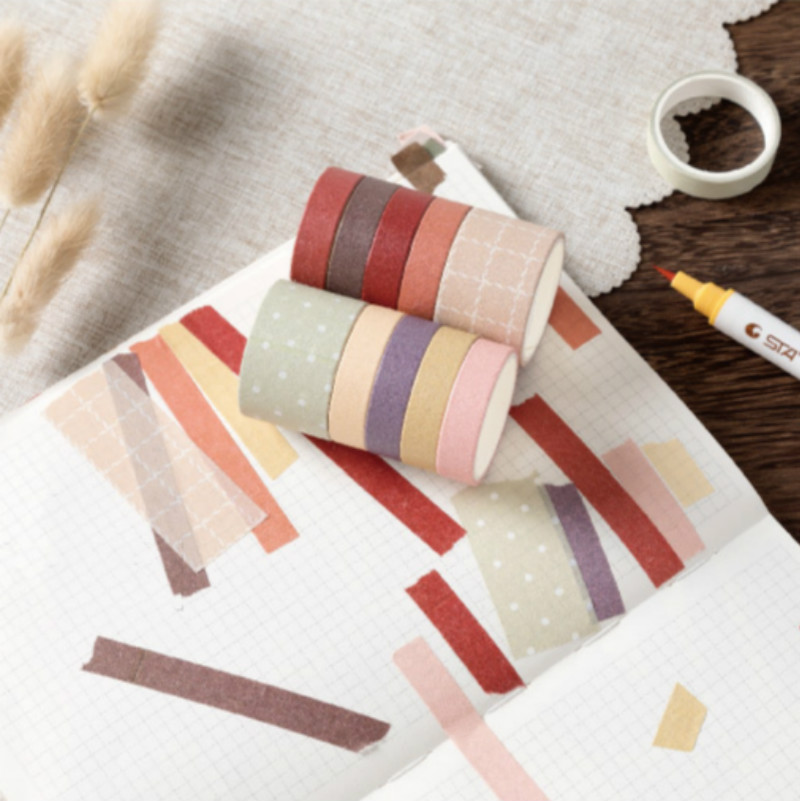 RHS Online 10 Rolls Masking Tape Set Vintage Basis Merry Christmas ...