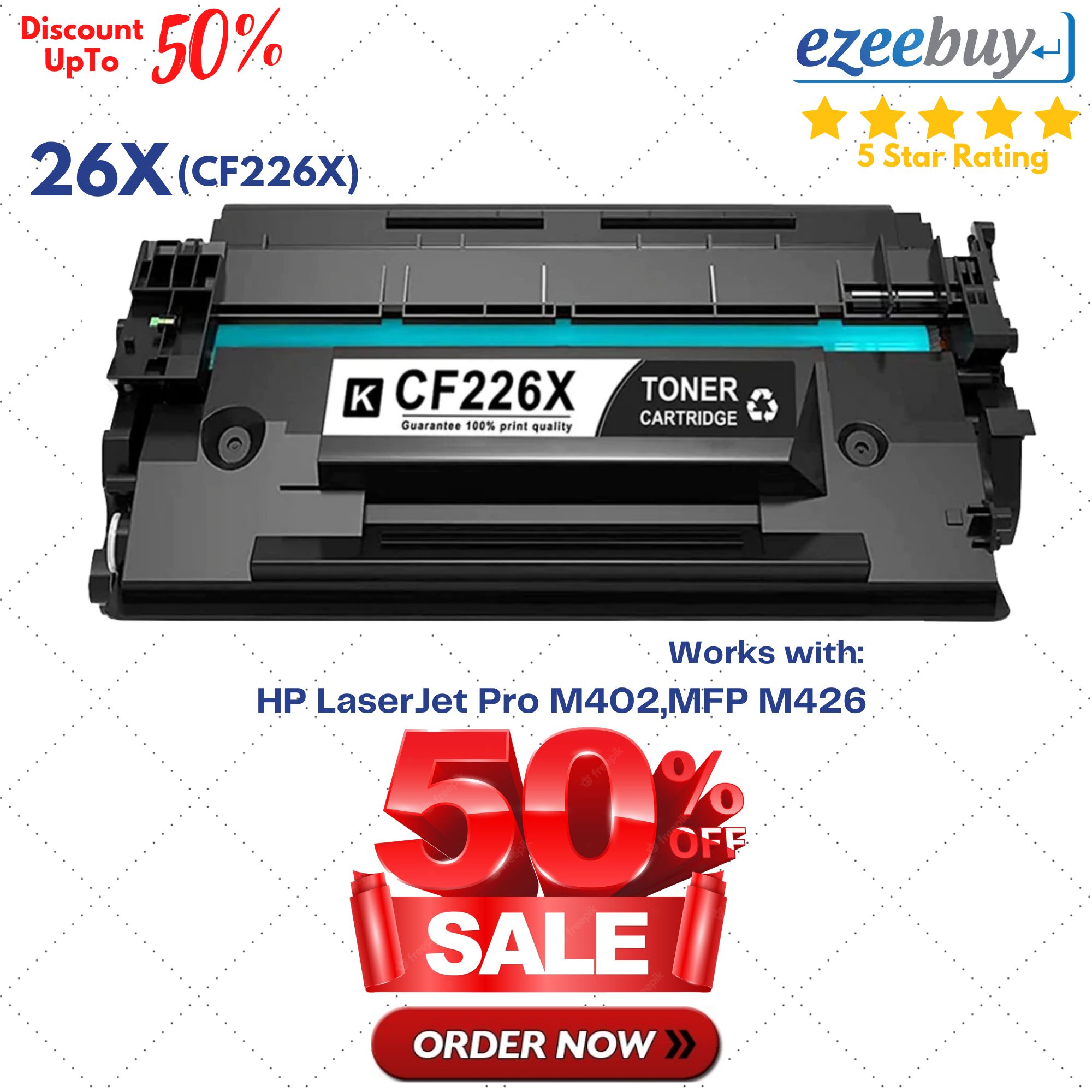 26x Toner Cartridge | HP 26X CF226X Black LaserJet Toner Cartridge ...