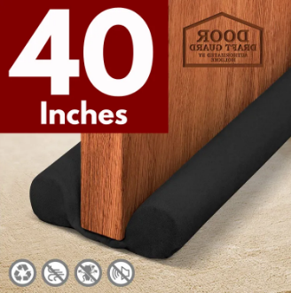 Door and Window Dust Stopper Adjustable 18 to 44 Inches, Noise and Air ...