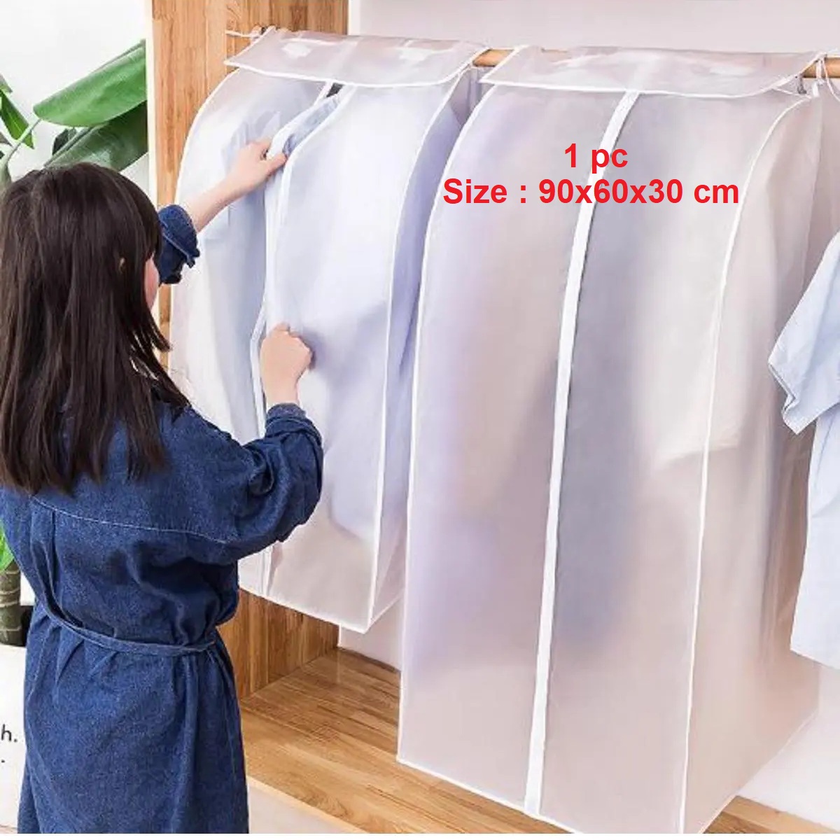 Garment Clothes Cover Protector, Closet Storage Bags Translucent ...