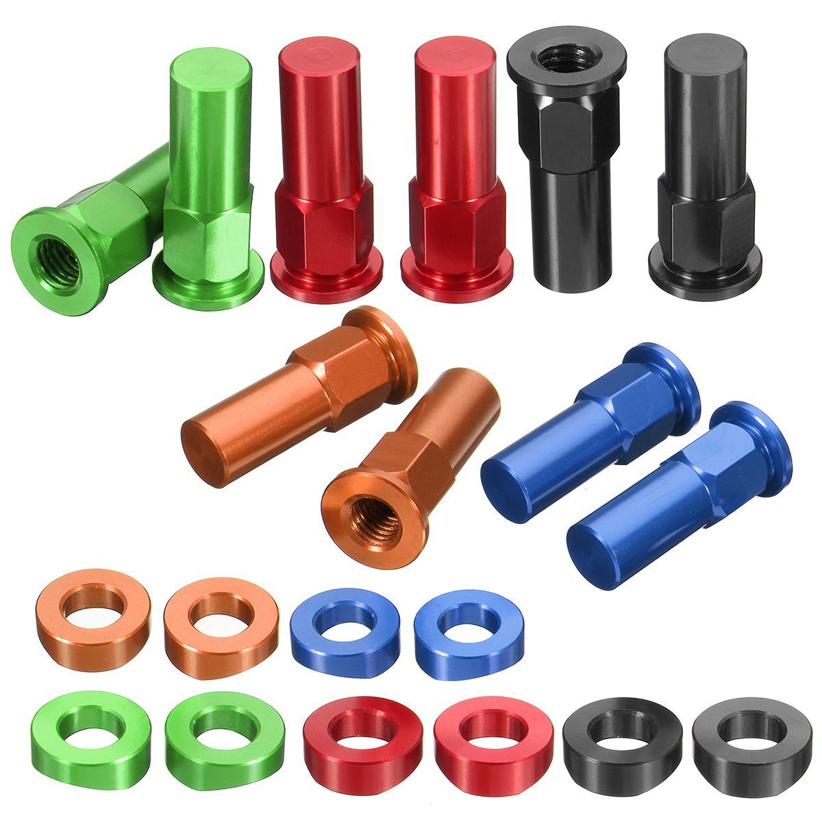 CNC Tusk Rim Lock Nuts Spacer Kit for Honda Yamaha KTM Suzuki Kawasaki ...