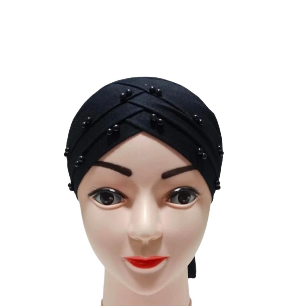 Black 6 Layer Cap Hijab Best Fabric | Modest hijab cap | Lightweight ...