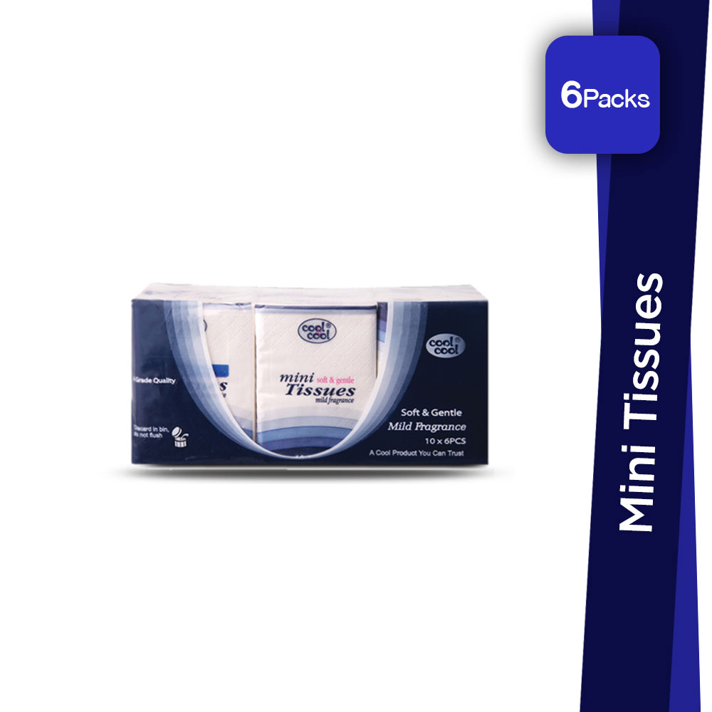 Cool and Cool Mini Tissues Pack Of 6 | Daraz.pk