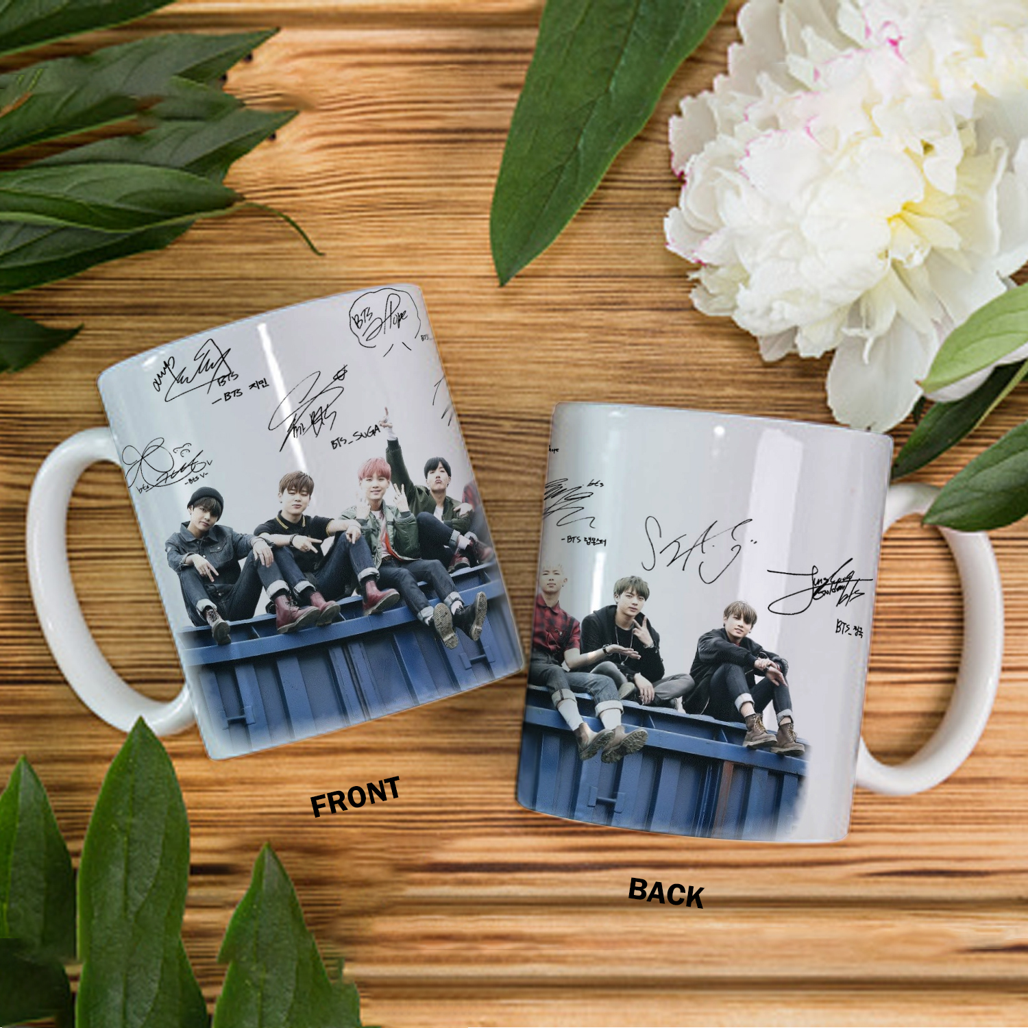 BTS Mug for Army Group Member Kpop Signature Bangtan Boys Cup | Daraz.pk