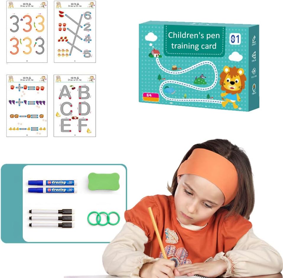 Magic Book Set, 2024 New Reusable Magic Practice Workbook, Magic ...