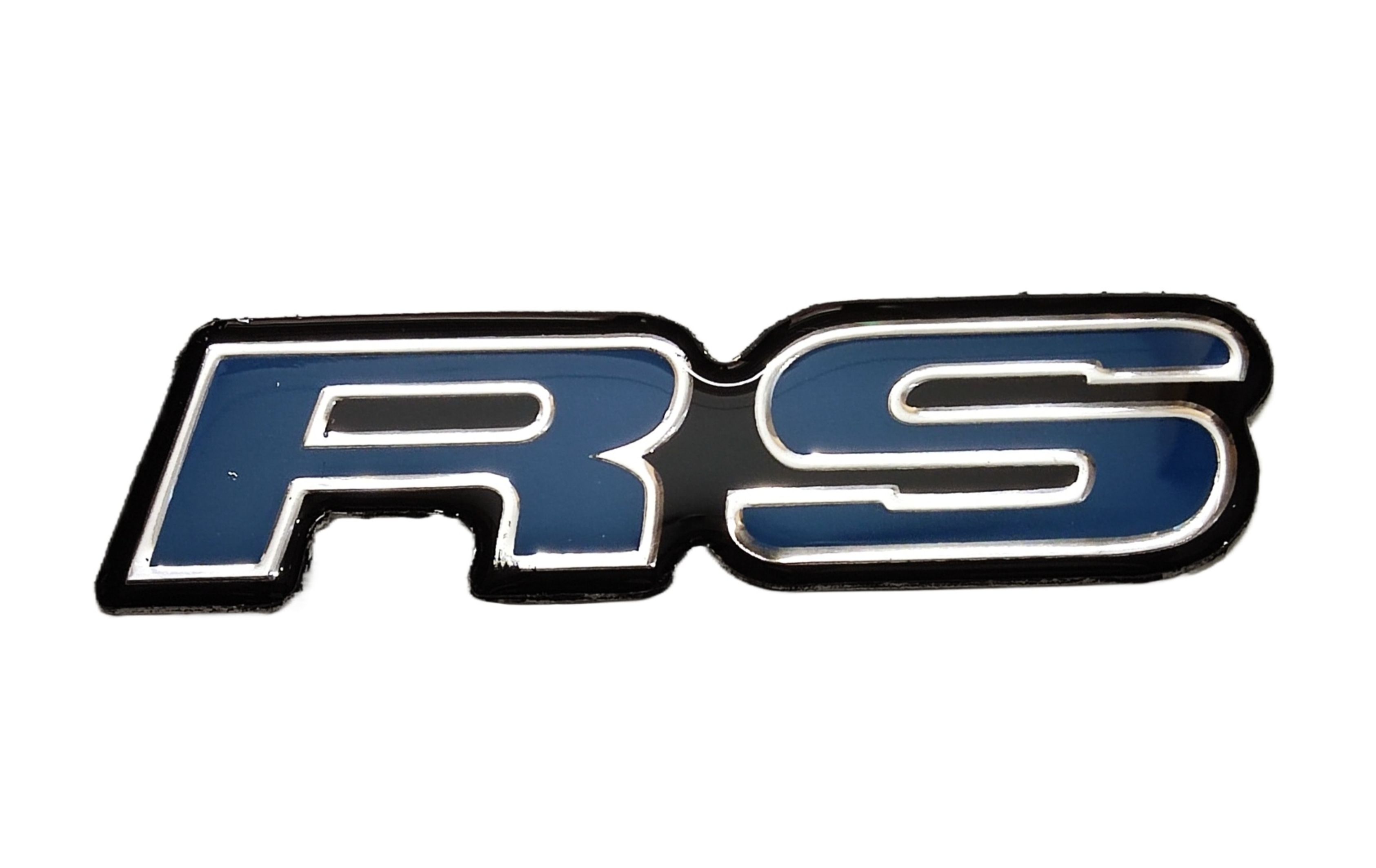 RS Blue and Black ABS Plastic Sticker LOGO Emblem Sticker Decal Badge ...