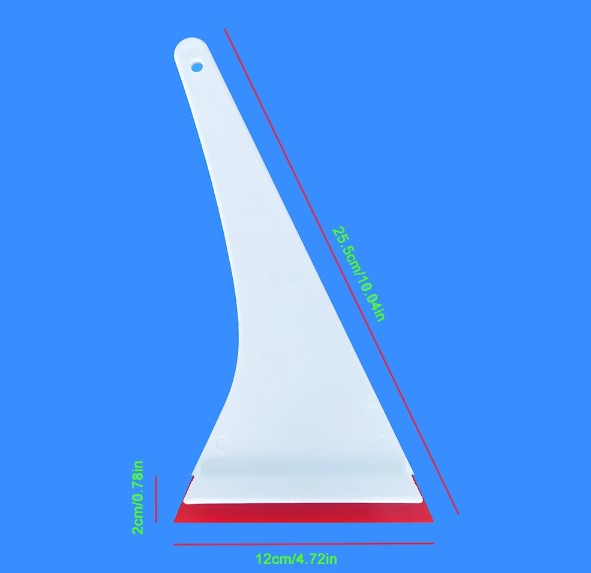 Rubber Blade Side Wiper with Long Handle Window Tint Tool Foot Scraper ...