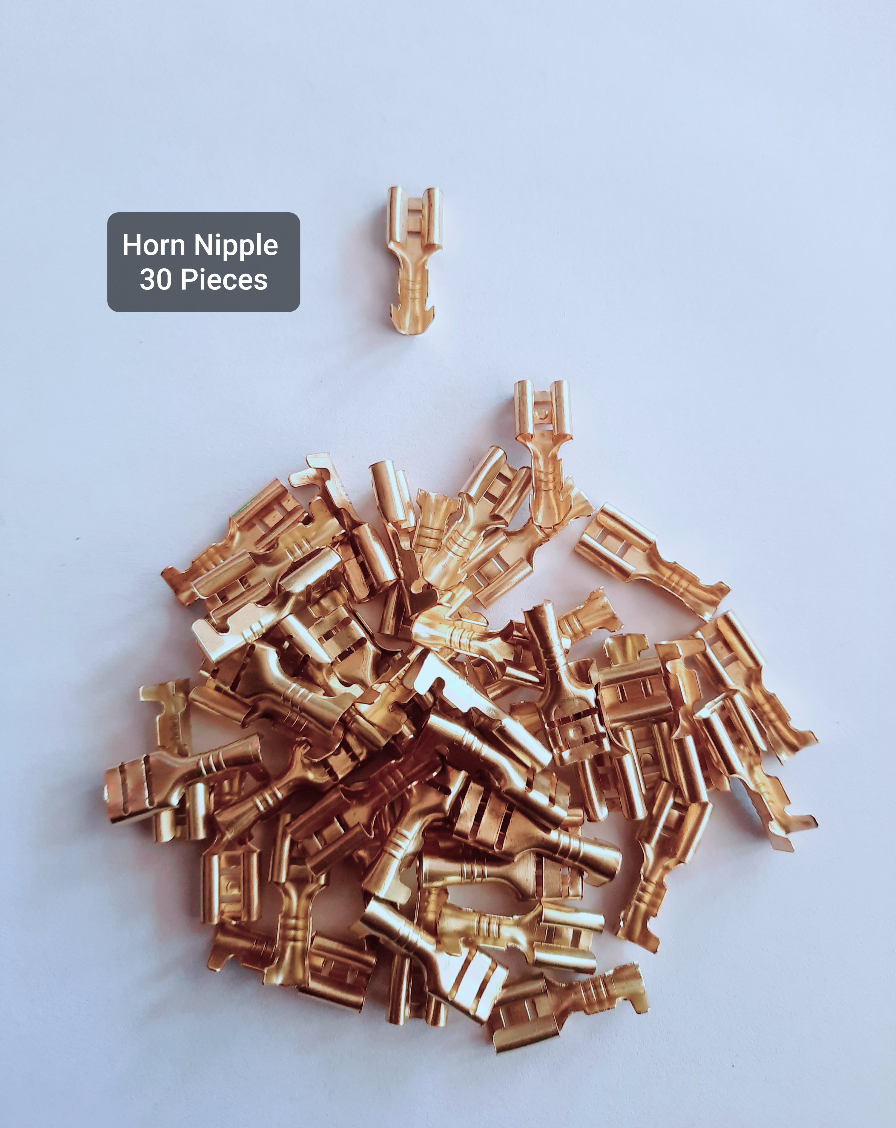 30 x Pure copper speaker horn plug spring lug terminal wire ear cap ...