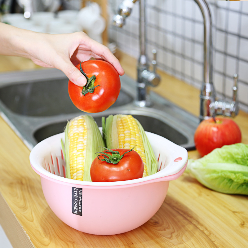 Zhenxing KS1263 double-layer water filter sieve (large) plastic sieve ...