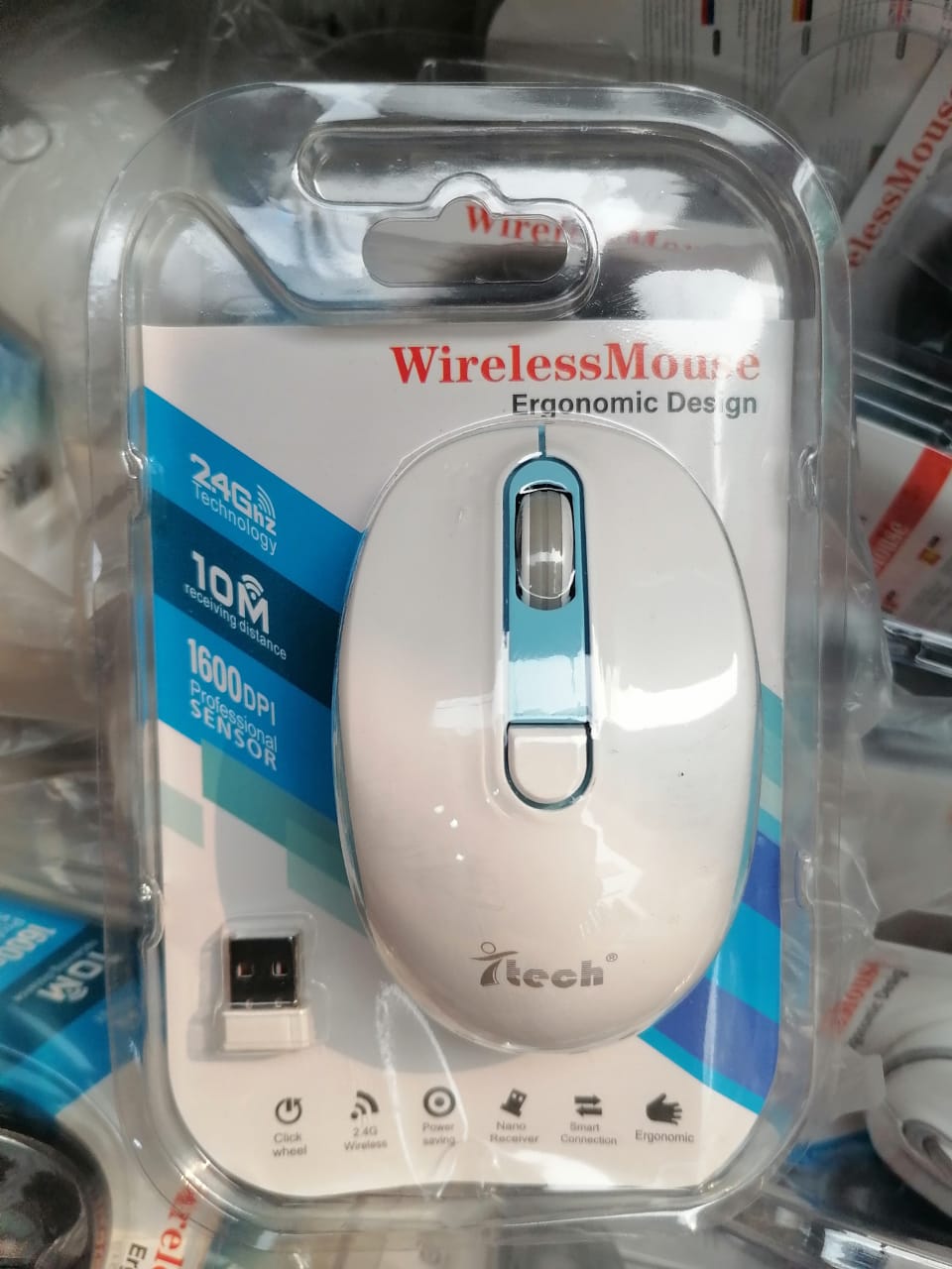 iTECH Wireless Mouse With Usb Dongle Optical Wireless Mice Super High ...