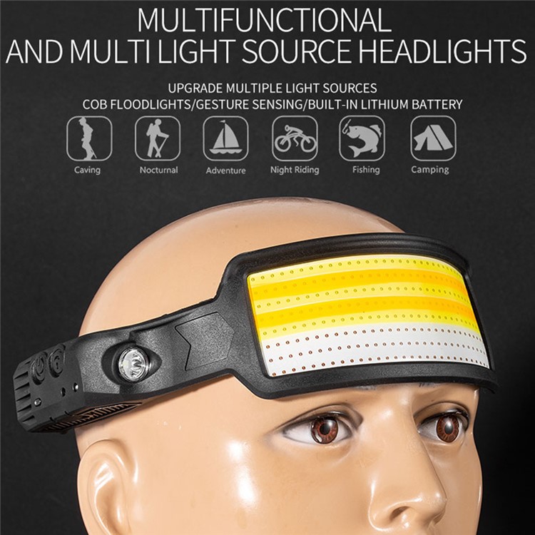 W6126-8 8 LED Lamp Head Lamp Multiple Color Lighting Headlamp ...