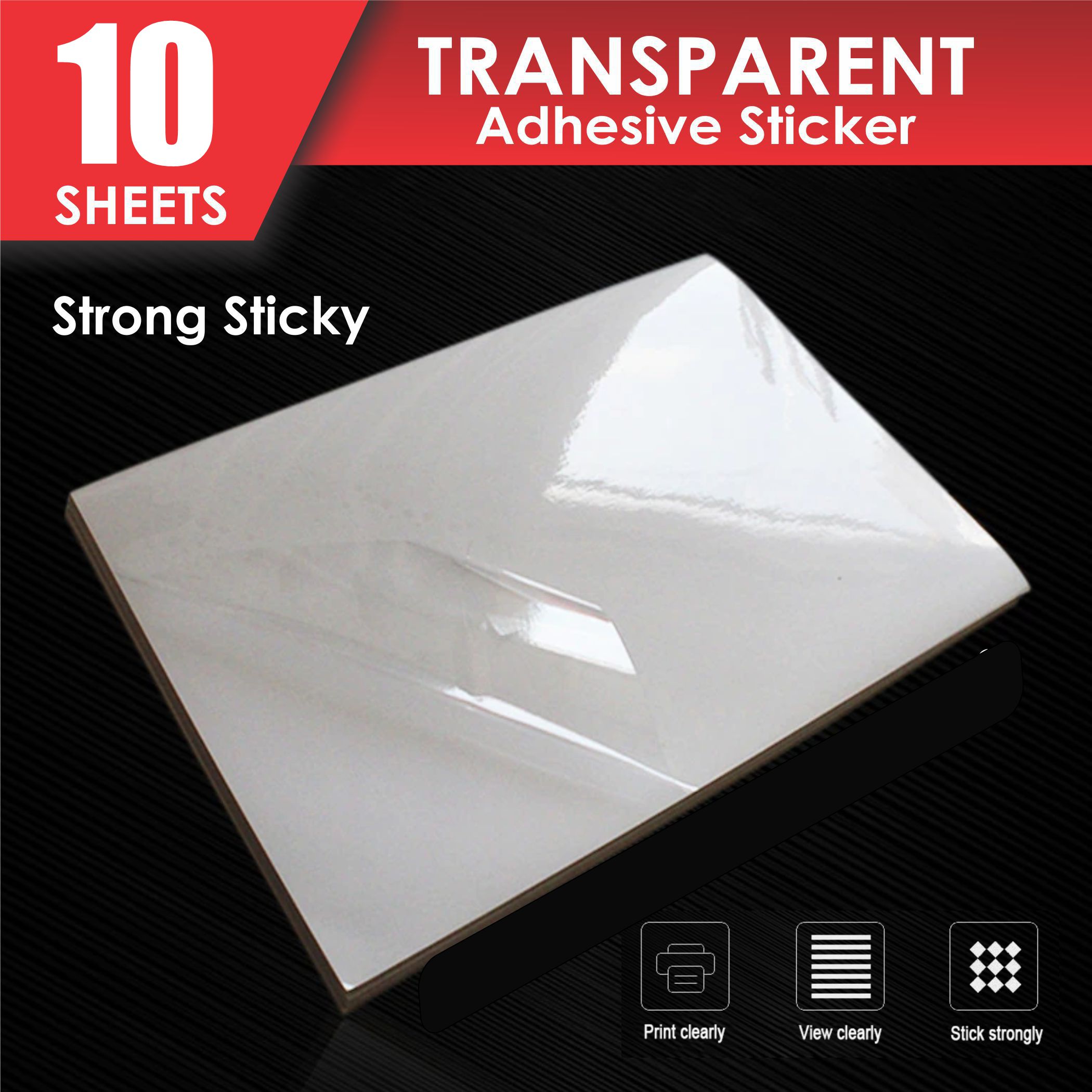 A4 transparent photo paper, self-adhesive | Daraz.pk