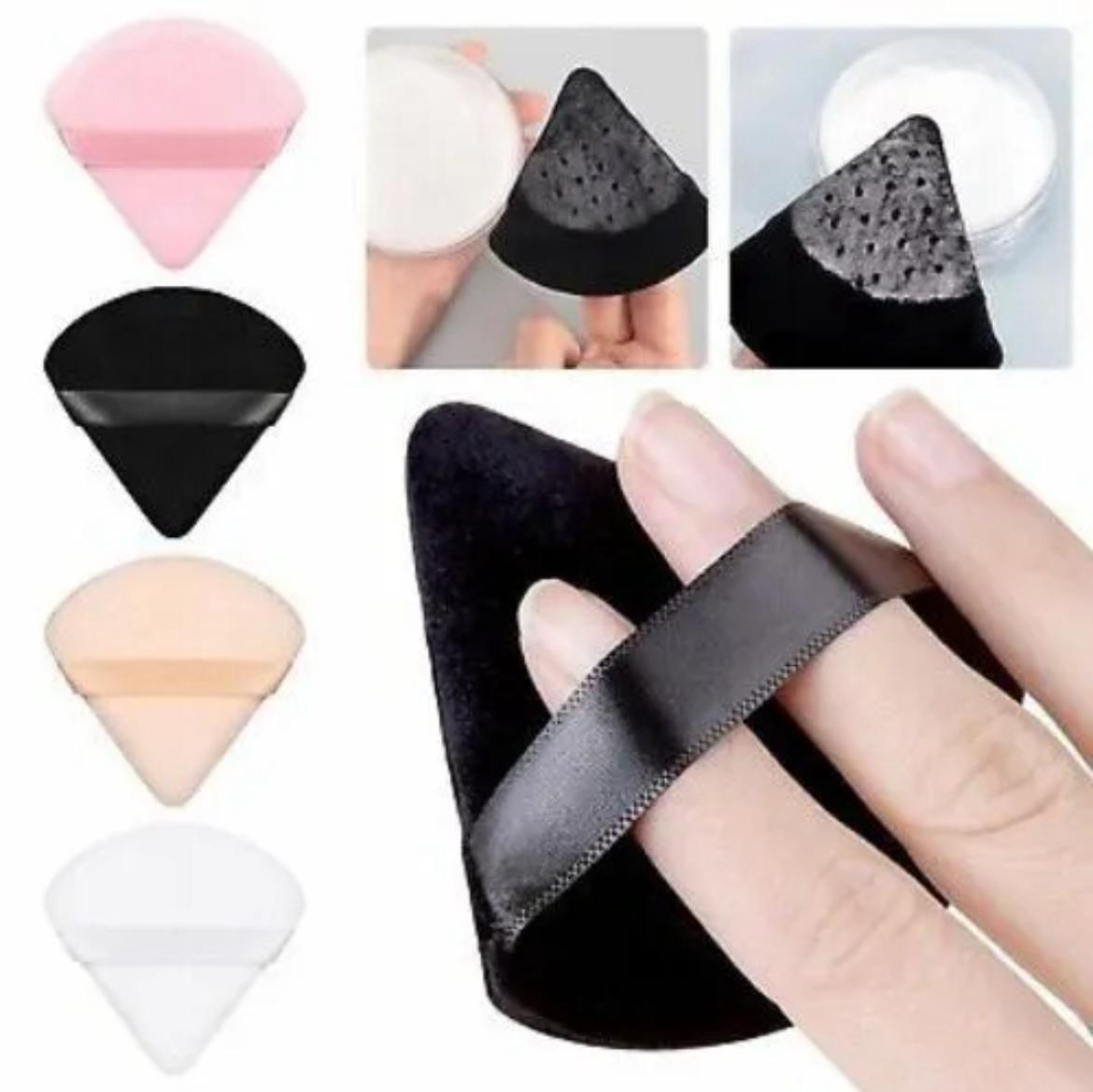 Pack of 3 Triangle, round Puff for Makeup - - Triangle Puff Blender ...