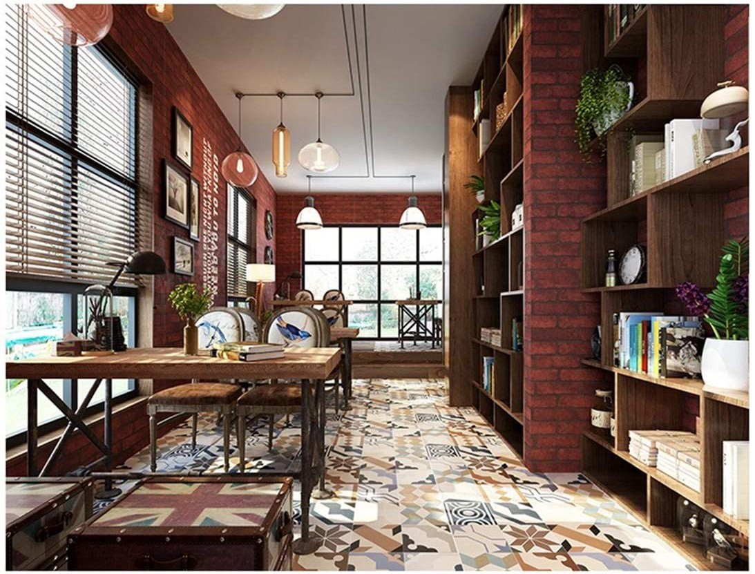 2x12 Feet Red Brick Stone Rustic Sticker WallPaper Sheet | Daraz.pk