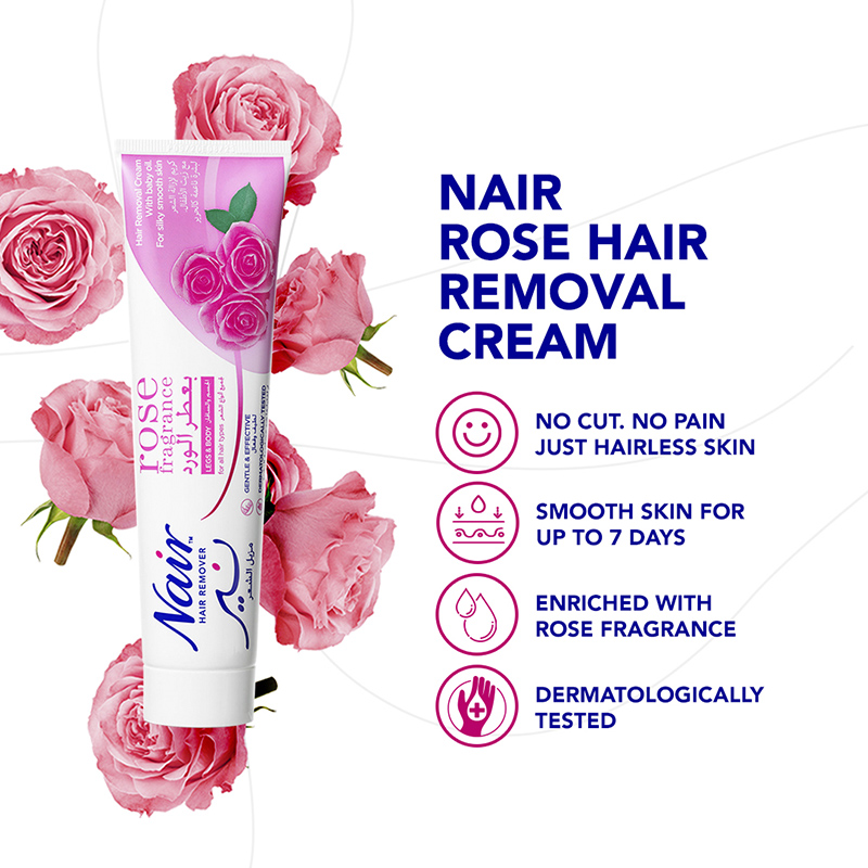 Nair Hair Removal Cream Tube Rose 110 Gram (Old Spice) | Daraz.pk