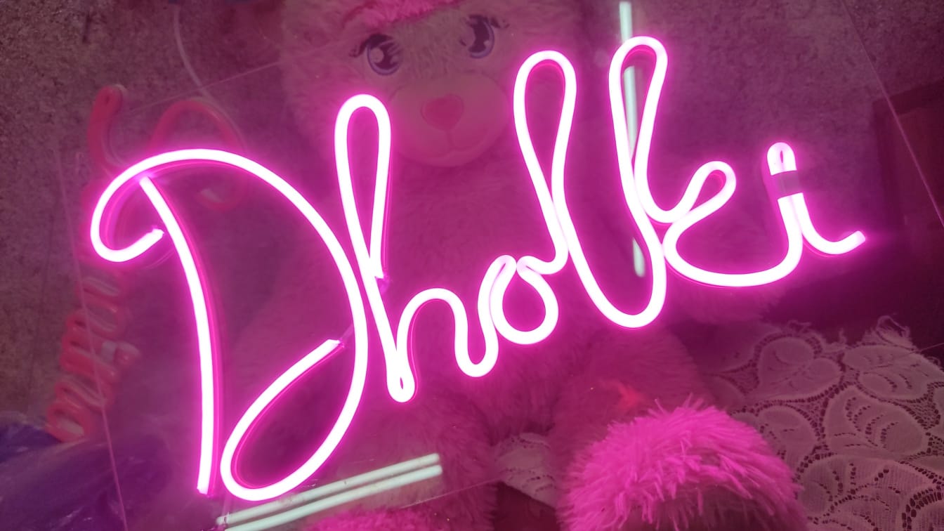 Any Customized NEON Sign Boaard - Neon Name Plate - 4 Letters Alphabets ...