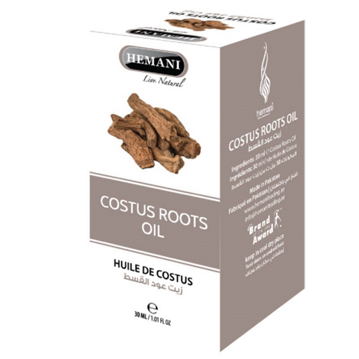 𝗛𝗘𝗠𝗔𝗡𝗜 𝗟𝗜𝗩𝗘 𝗡𝗔𝗧𝗨𝗥𝗔𝗟 - COSTUS ROOT کوسٹس روٹ OIL 30ML | Daraz.pk