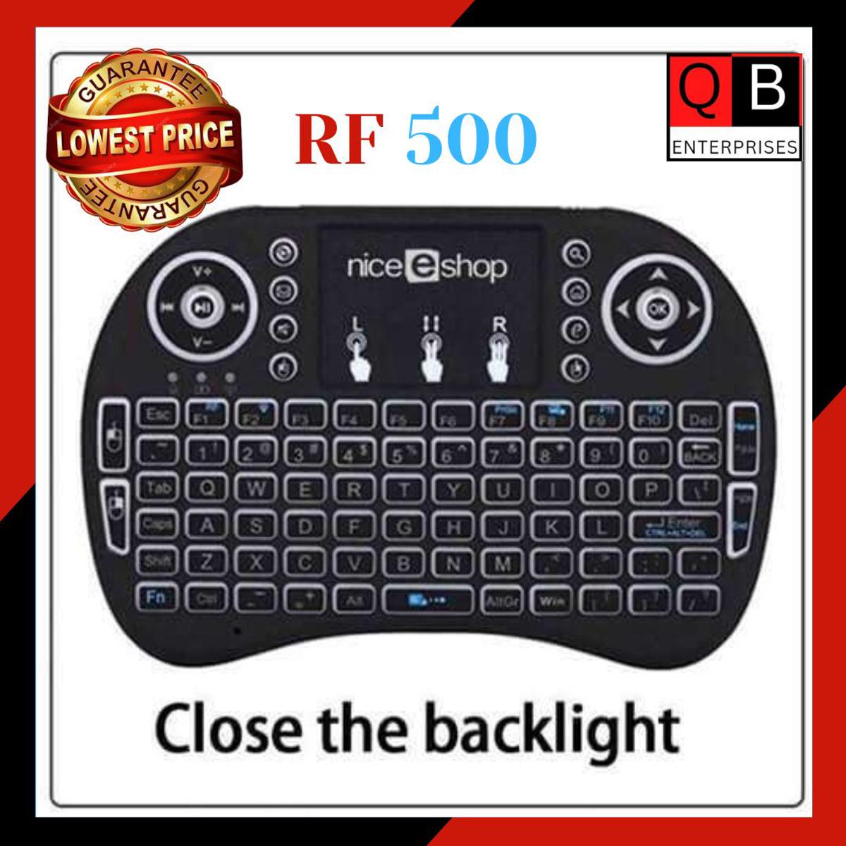 Mini Touch Pad Rf 500 Wireless With 3 Colour Backlight Keyboard Mouse Rf500 Keyboard Rf500