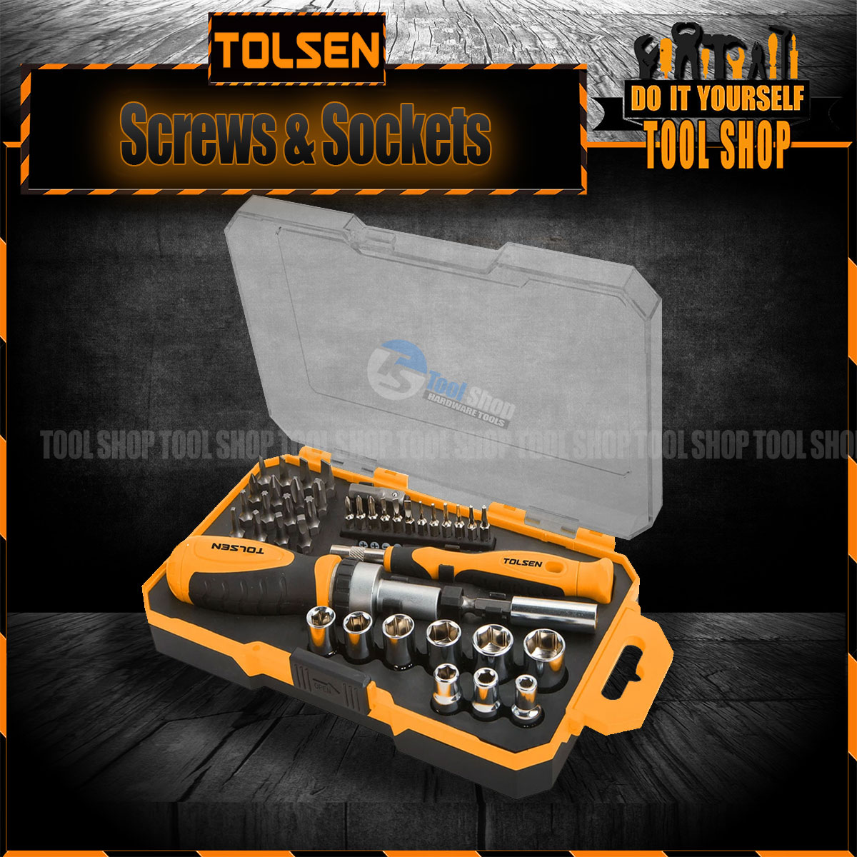 Tolsen 42 Pcs Ratchet Socket and Bit Set | Daraz.pk