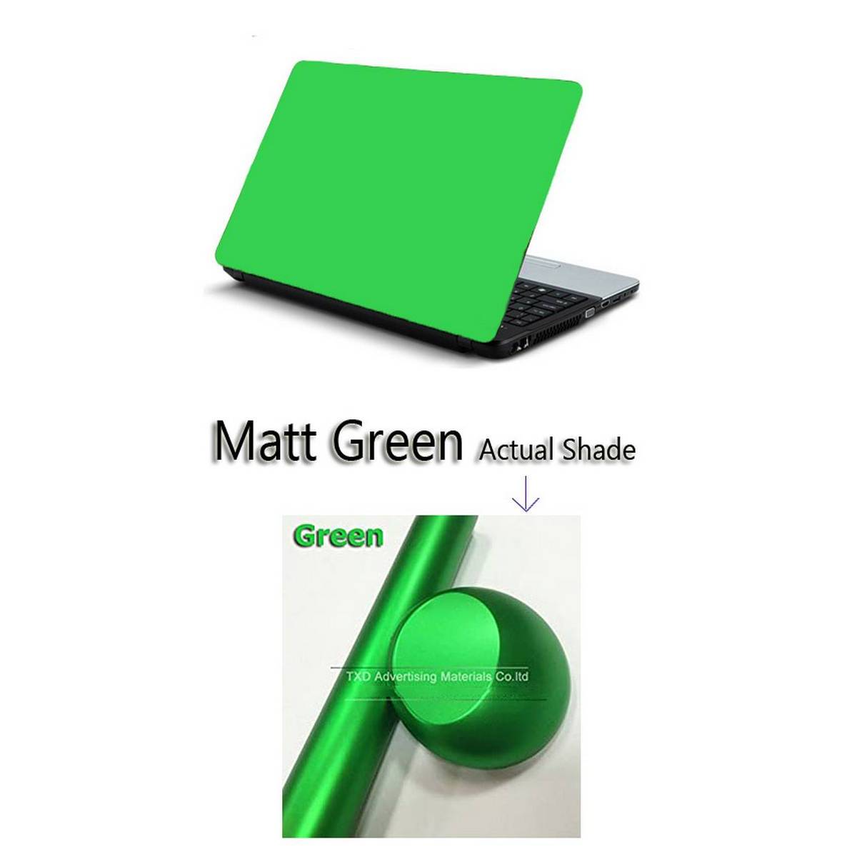 Universal Laptop Back Skin Matte Texture-Laptop Back Solid Color Skin ...