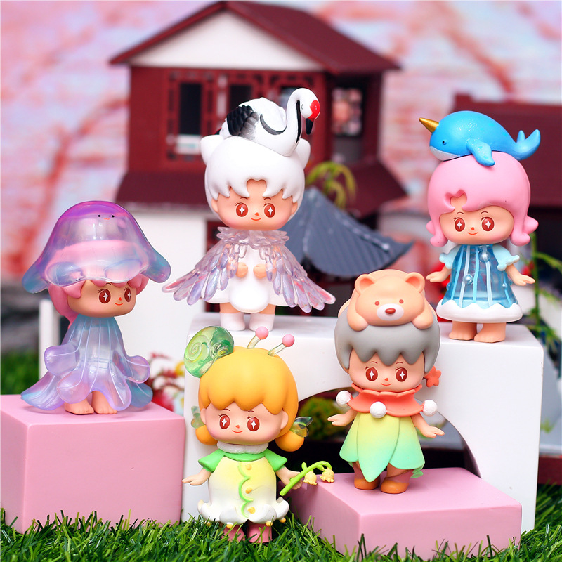 pvc blind box hand-made agency factory new product elf dance full set ...