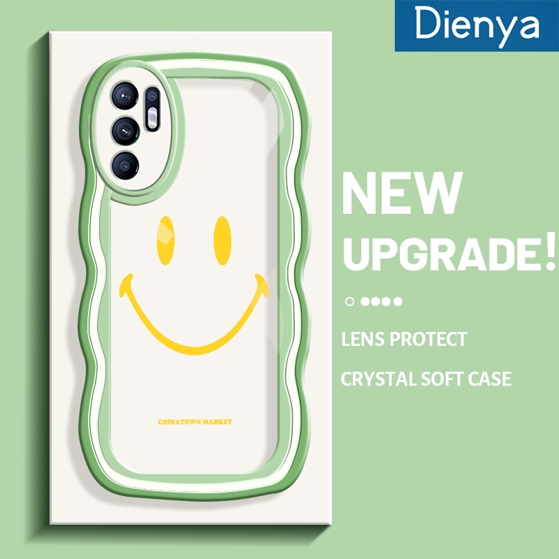 dienya For OPPO Reno 6 4G Case Cartoon Lucky Smiley Face Pattern Color ...