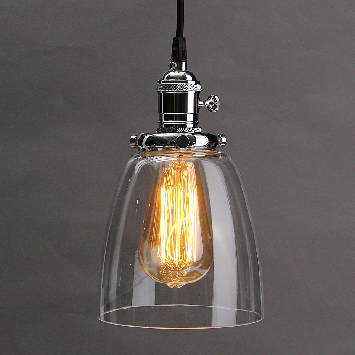 Vintage Glass Shade Ceiling Light