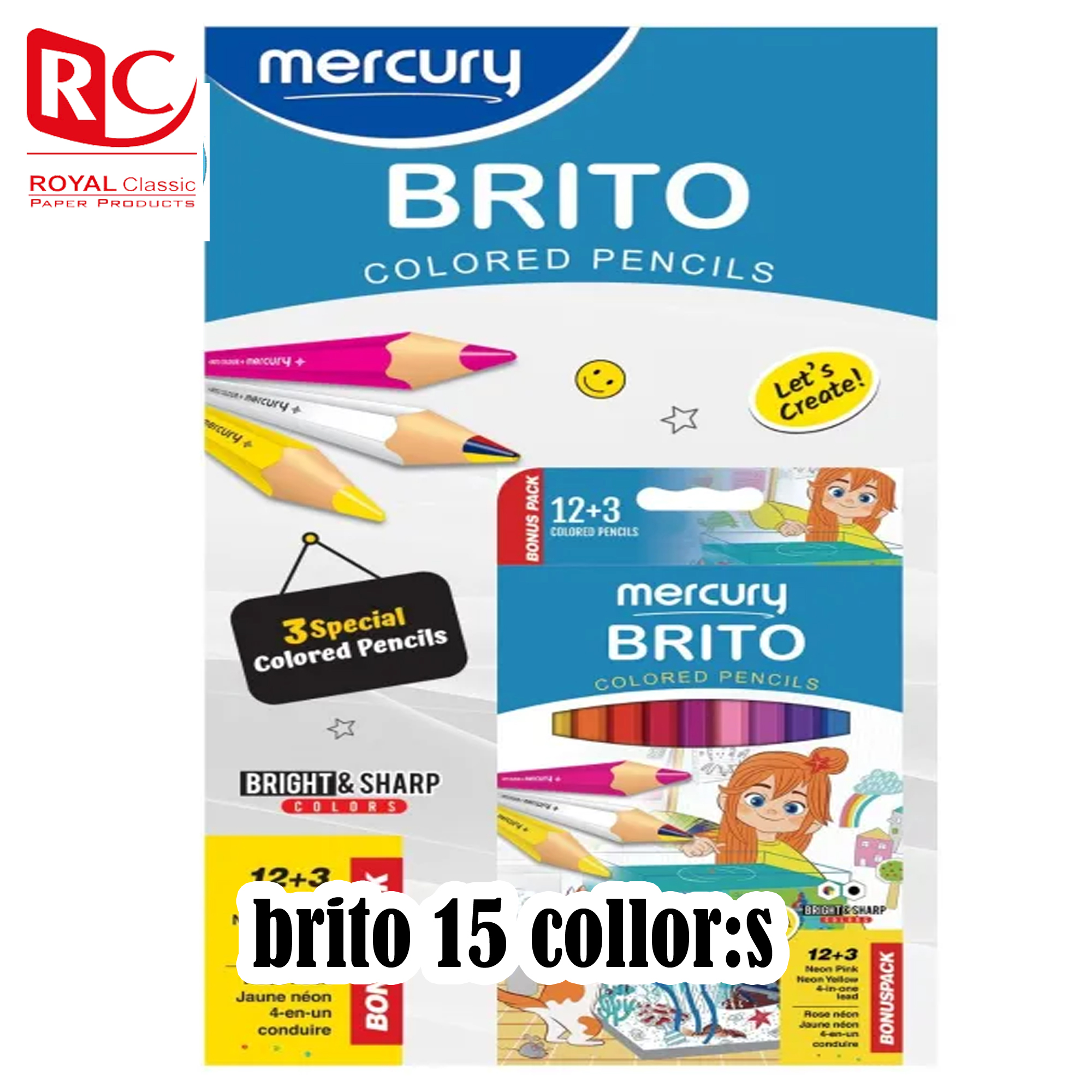 Color Pencil 24 Color Pencil DUX GOLDFISH DEER BRITO | Daraz.pk