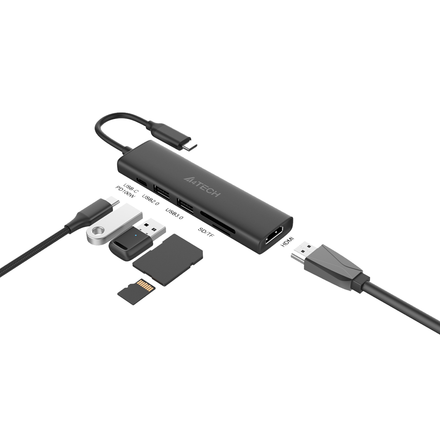 A4tech DST-60C USB Hub Docking Station - 6 in 1 Docking Station - HDMI ...