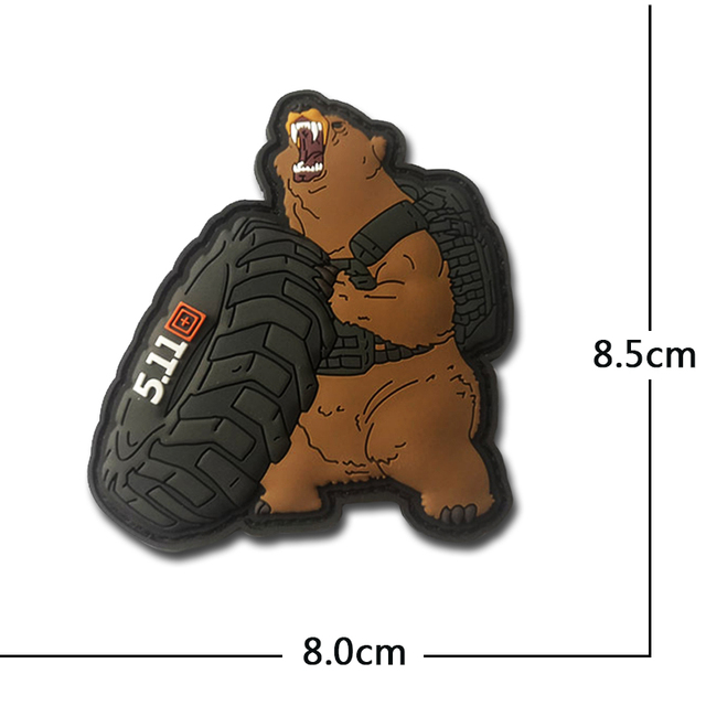 511 DIY Tactical Vest Badge 3D Cross Fit Sport Army Patches Armband ...