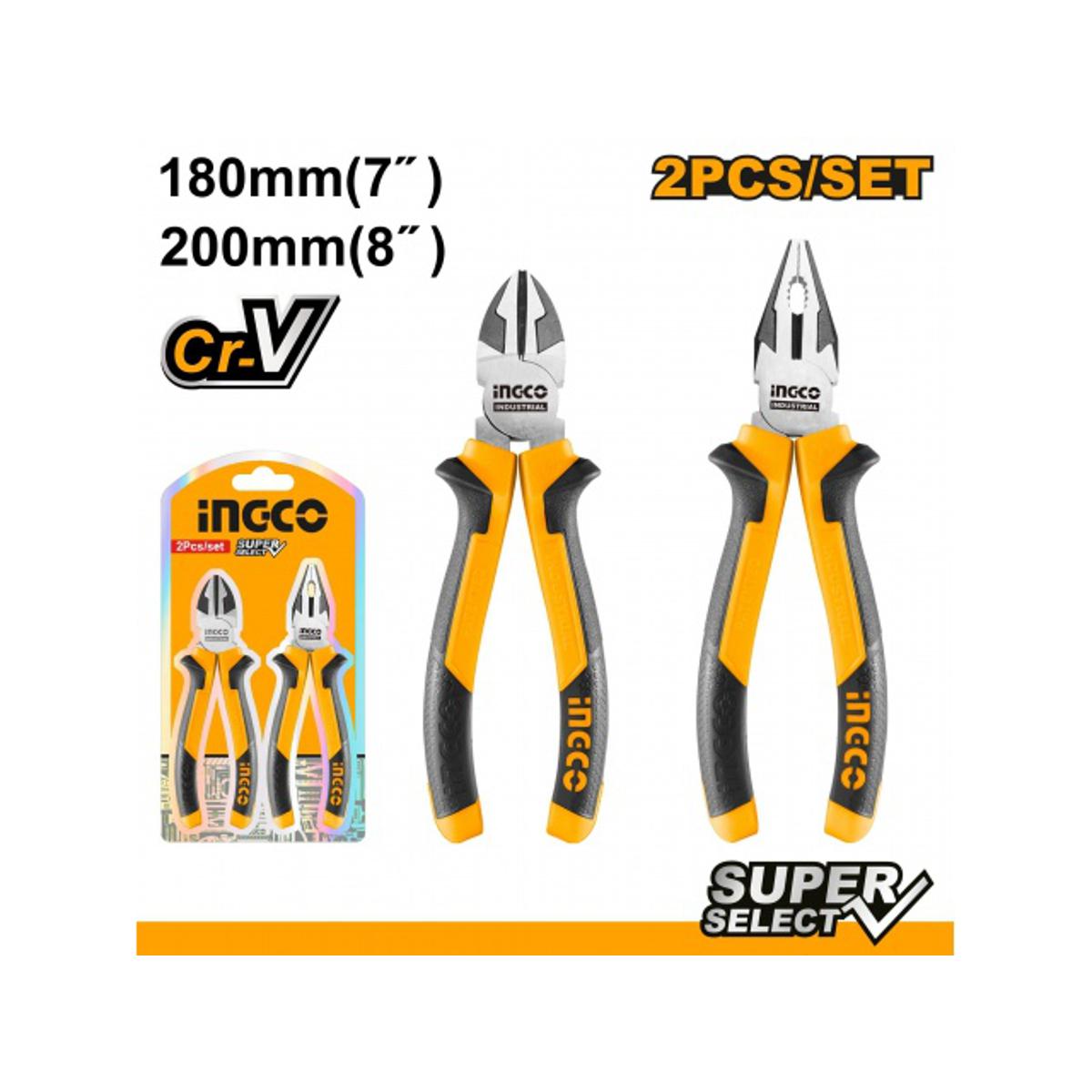 INGCO PLIERS SET X 2 AND PLIERS SUPER SELECT HKPS28213 INGCO | Daraz.pk