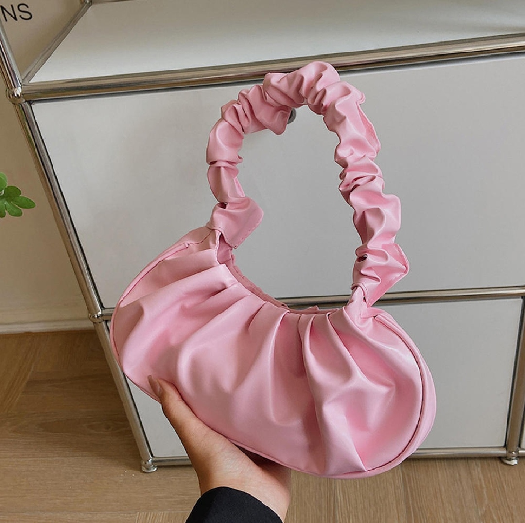 Fashion Pleated Cloud Handlebags for Women Bag Scrunchie Handbag ...