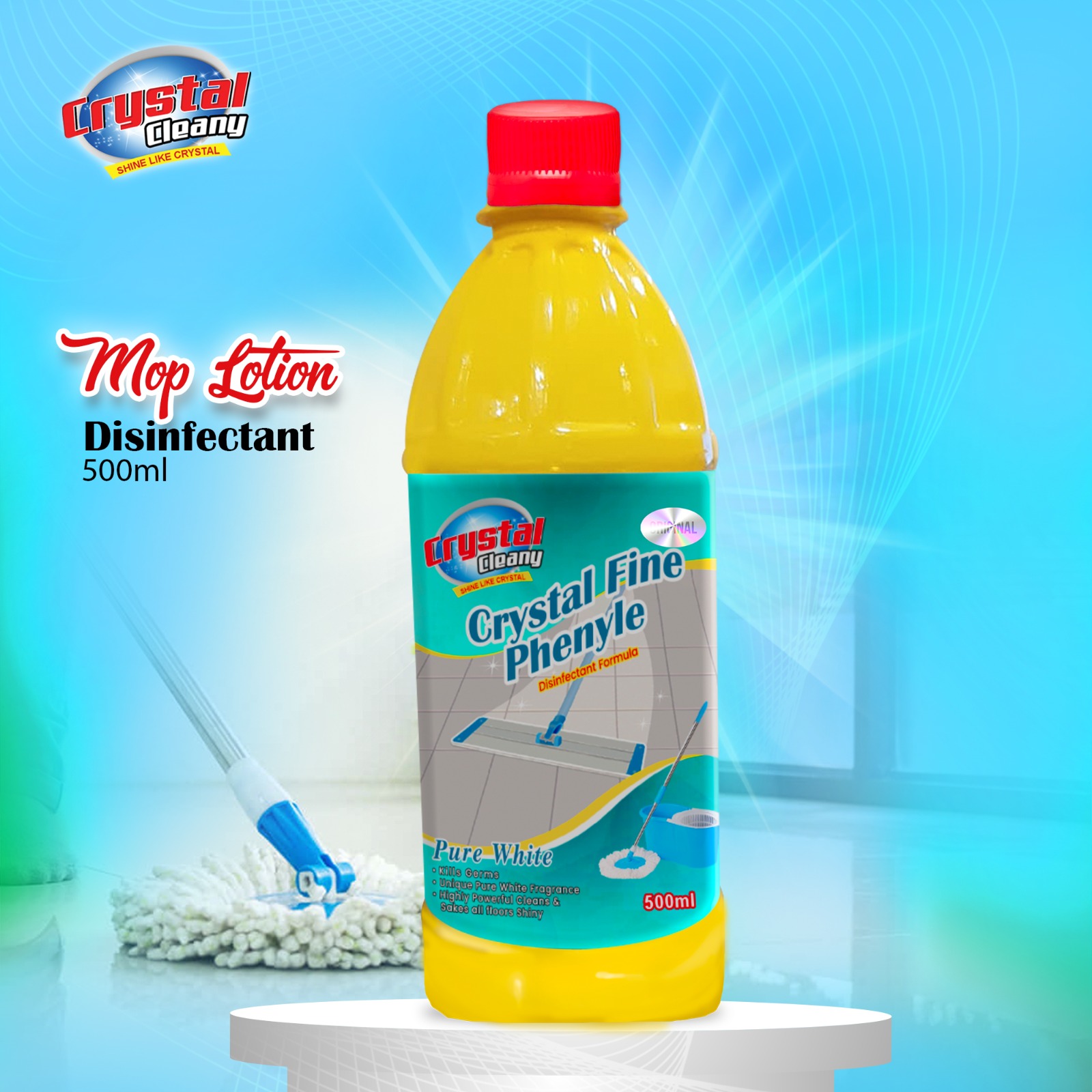 Crystal Fine Phenyl - Phenyl - Phenyl 500ML - Mop Lotion - Pure White ...