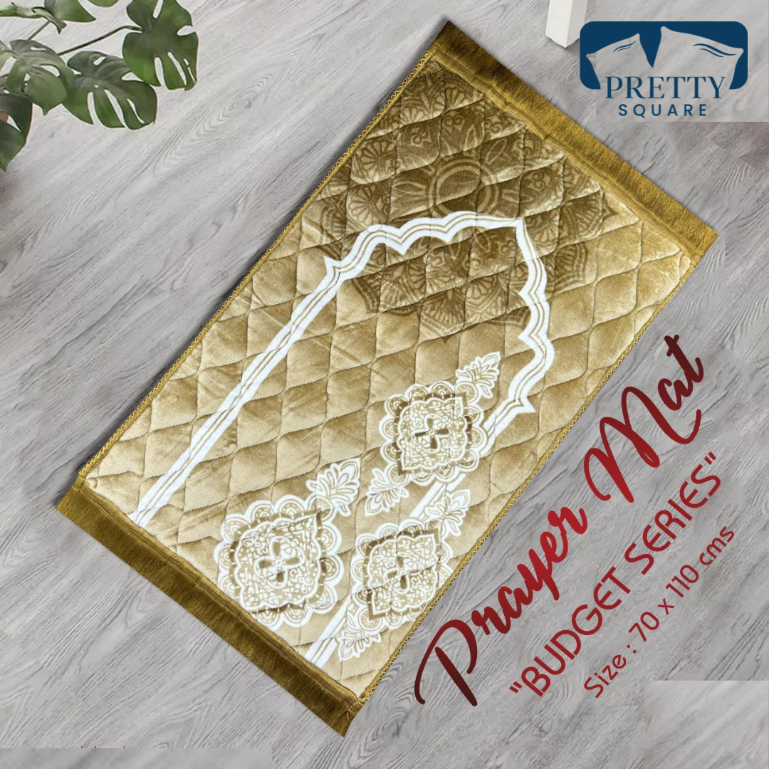 Plush Velvet Jai Namaz quilted Prayer Mats Premium Orthopedic Foam ...